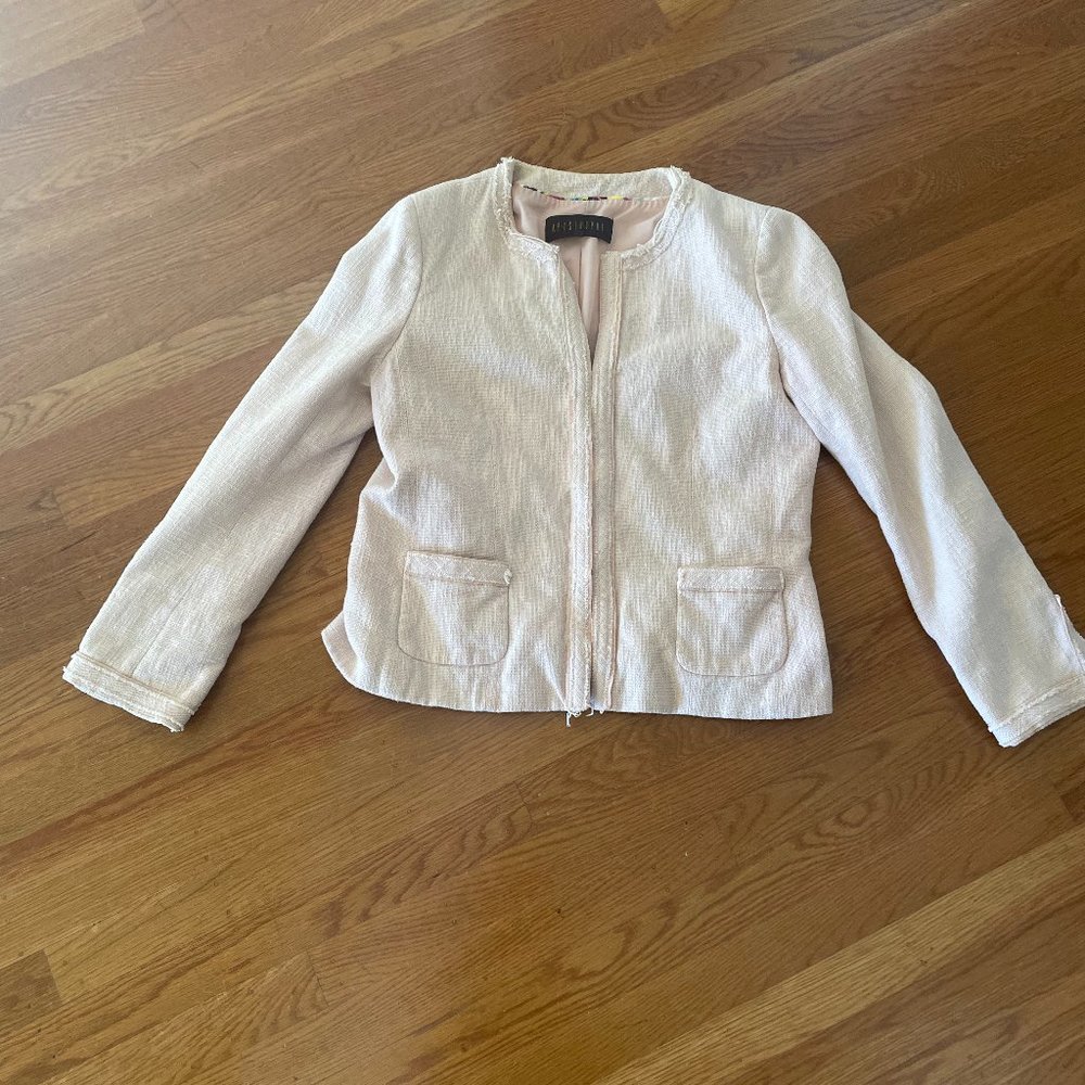 Very Light Pink Apostrophe Jacket. - Gem